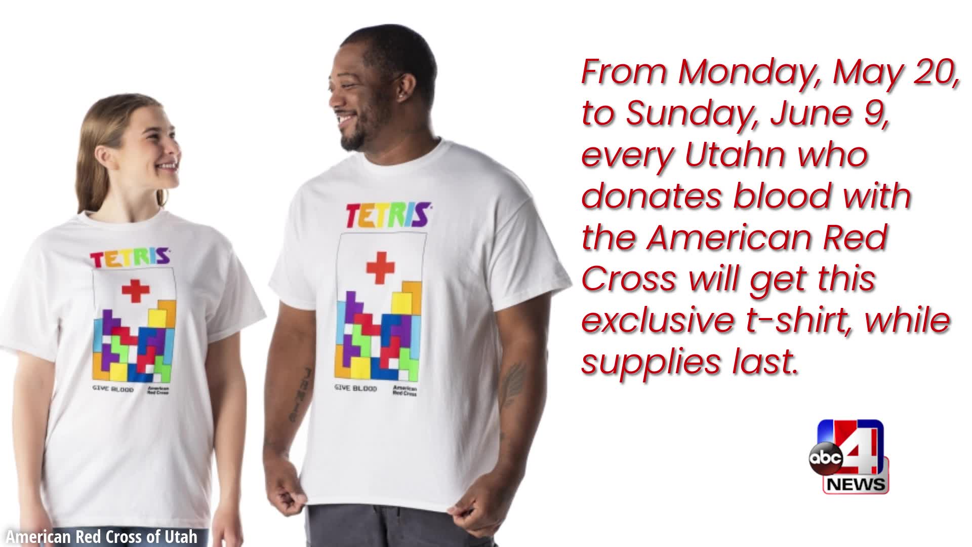 Red Cross teams with Tetris to fuel blood donations – ABC4 Utah