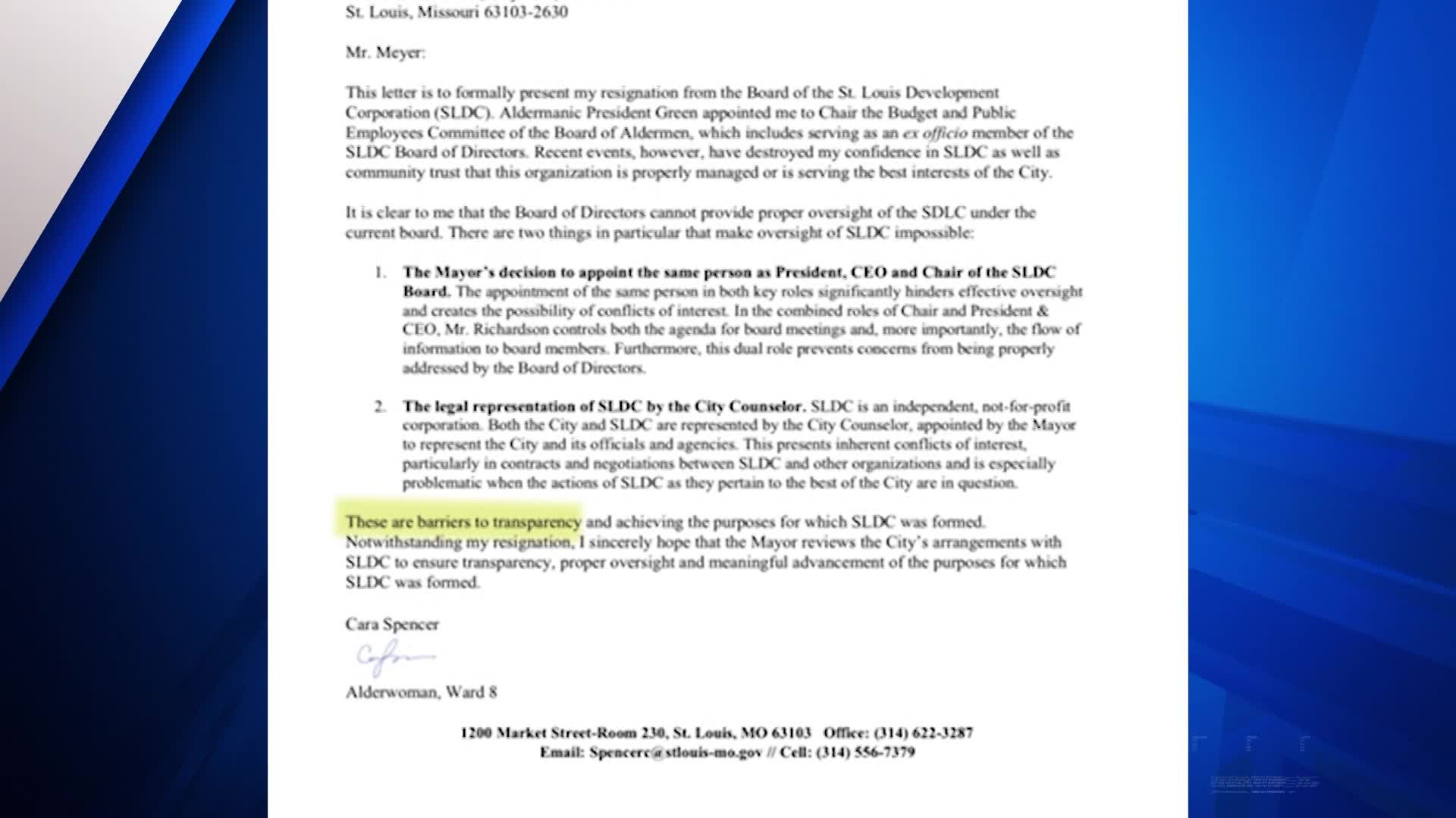 Cara Spencer steps down from SLDC, citing ‘barriers to transparency ...