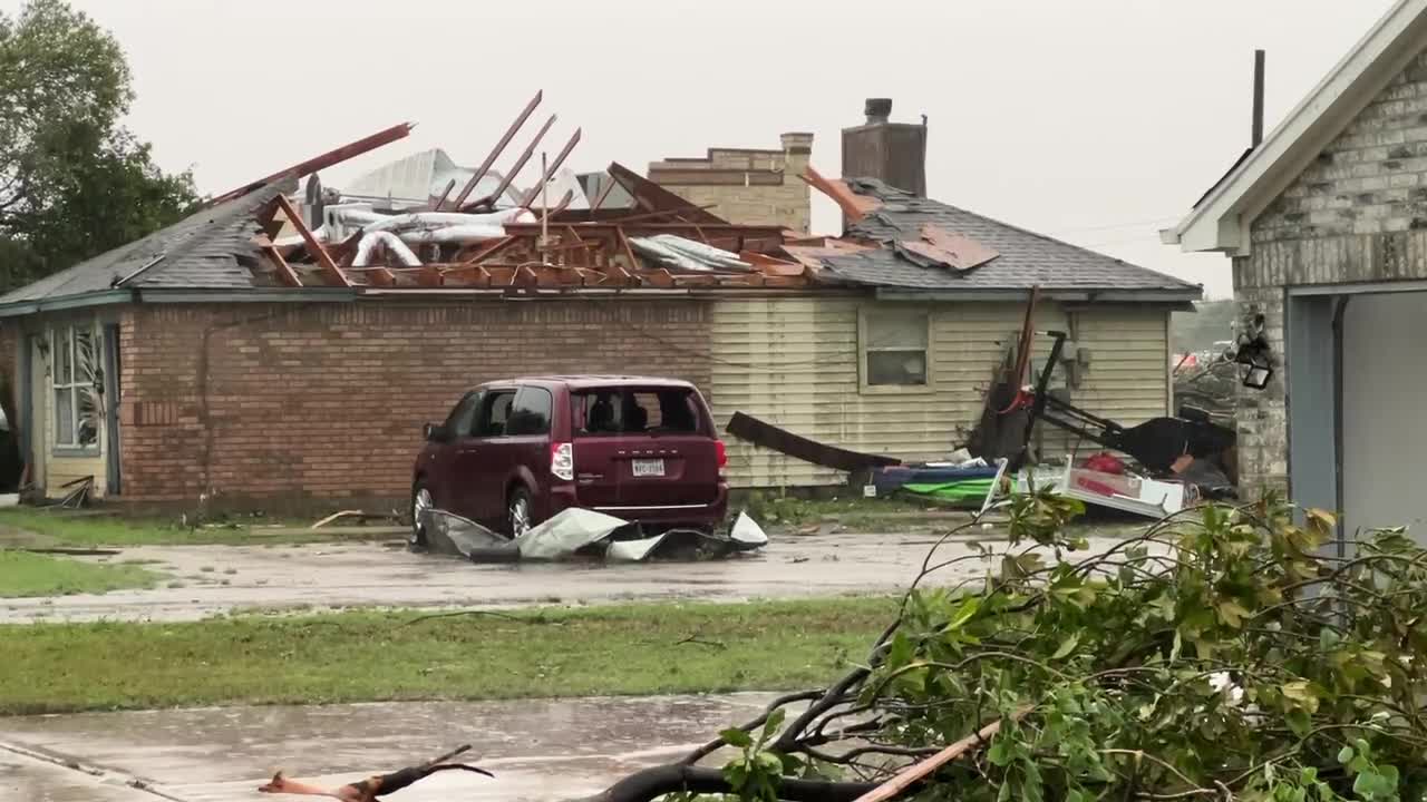 Tornado damage in Temple, Texas – KXAN Austin