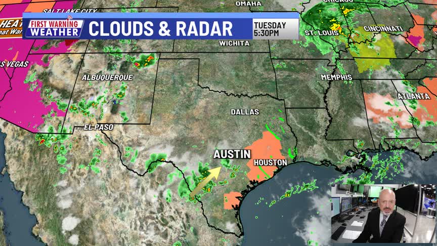 Short weather update from First Warning Weather – KXAN Austin