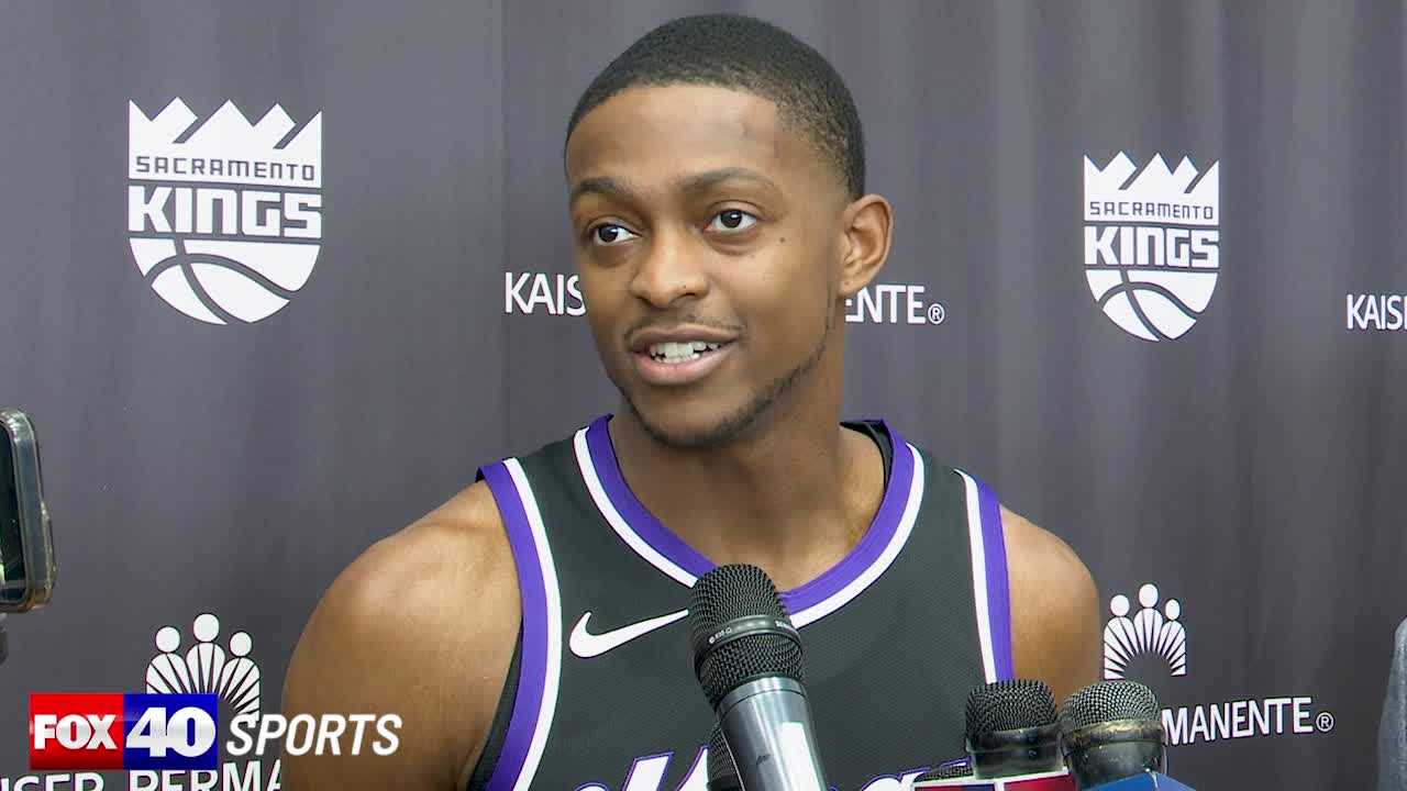 Kings point guard De’Aaron Fox – Sacramento Kings Media Day 2024 ...
