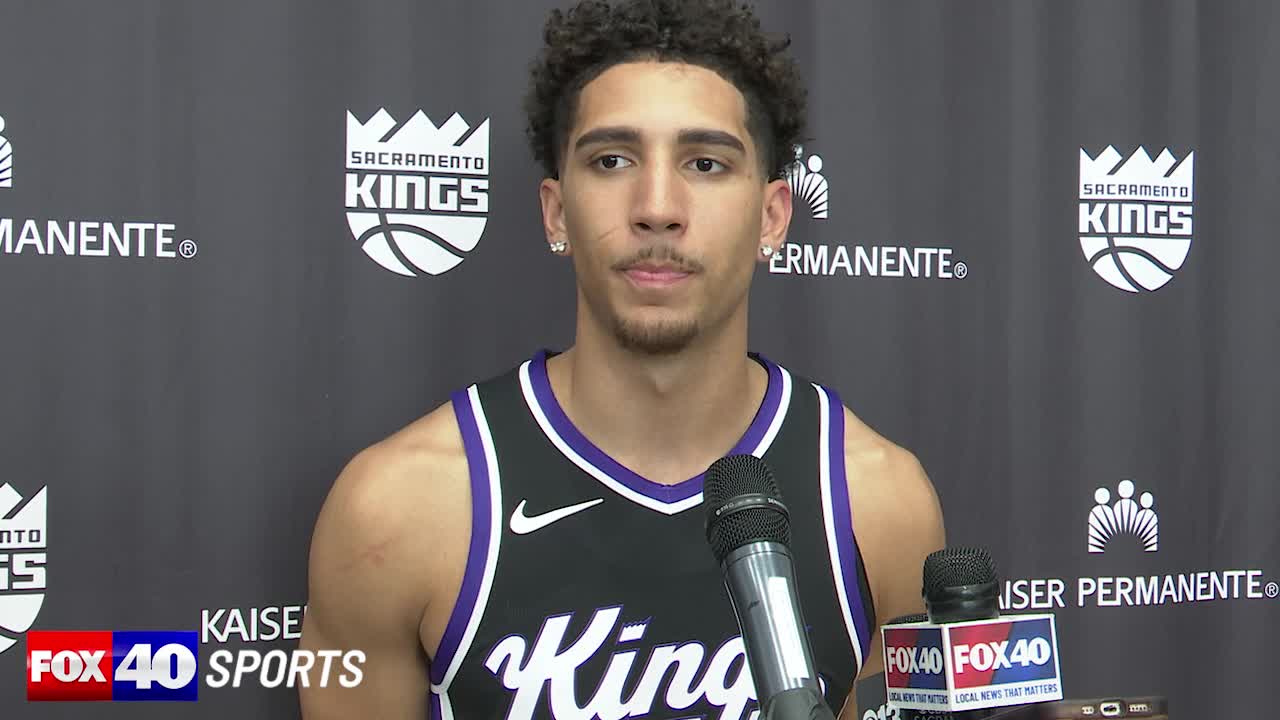 Kings guard Colby Jones – Sacramento Kings Media Day 2024 – FOX40 News