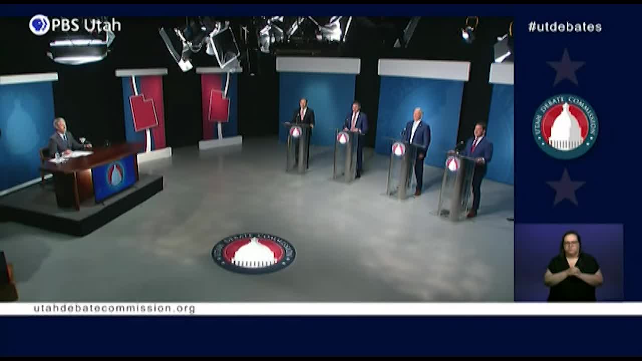 U.S. Senate Debate: John Curtis, Trent Staggs, Jason Walton, Brad ...